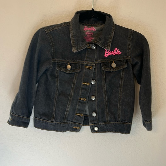 Barbie | Jackets & Coats | Barbie Youth Denim Jacket With Girl Design ...
